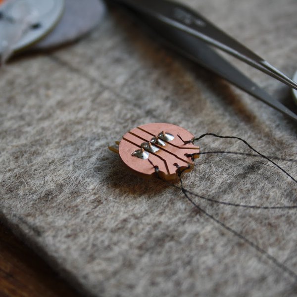 Building a new Pattern Matrix with conductive thread | FoAM